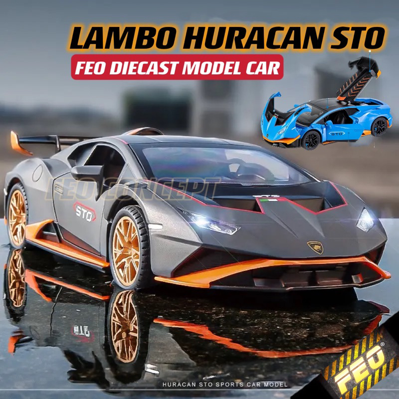 FEO Lambo Huracan STO Car Model Diecast Car Toy Vehicles Metal Car Kids ...
