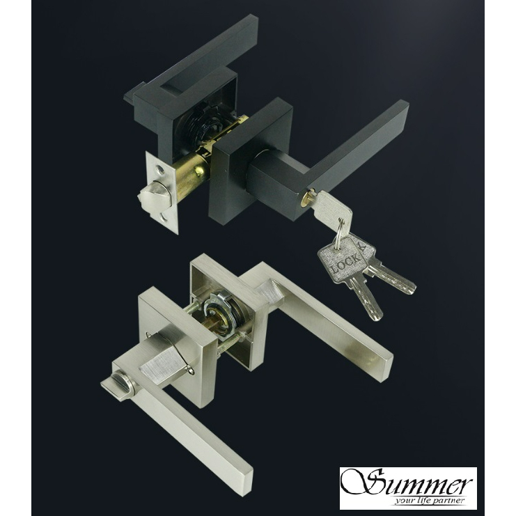 Door Lock Set Tombol Pintu Rumah Handle Lock Interior Bathroom Three ...