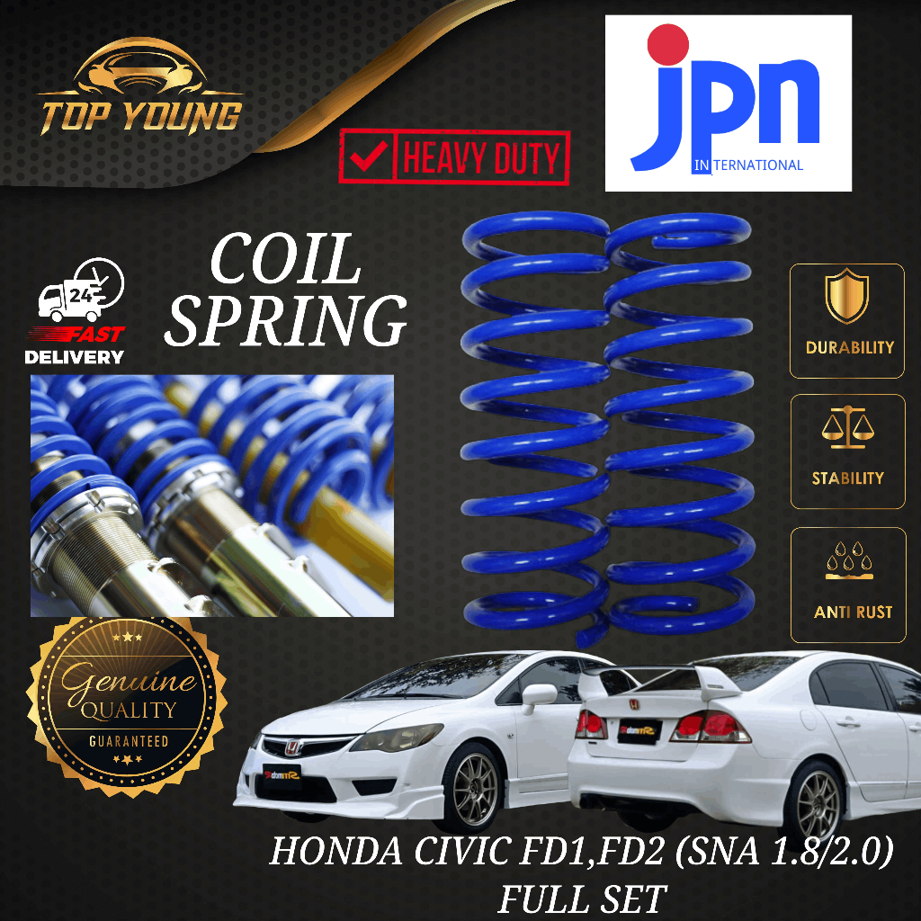 HONDA CIVIC FD1 / FD2 (SNA 1.8 / 2.0) FULL SET FRONT & REAR JPN COIL ...