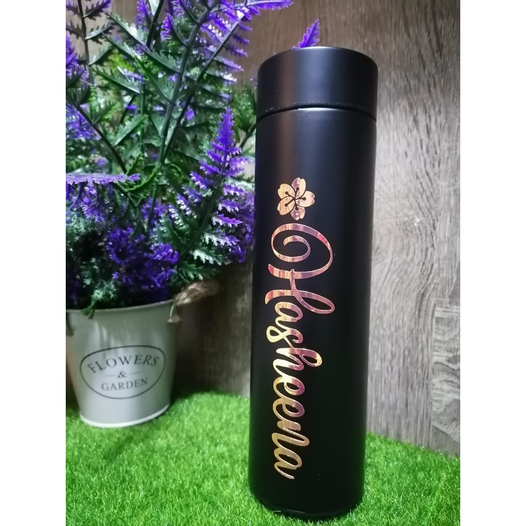Customize name thermos bottle Smart Temperature Flask | Shopee Philippines