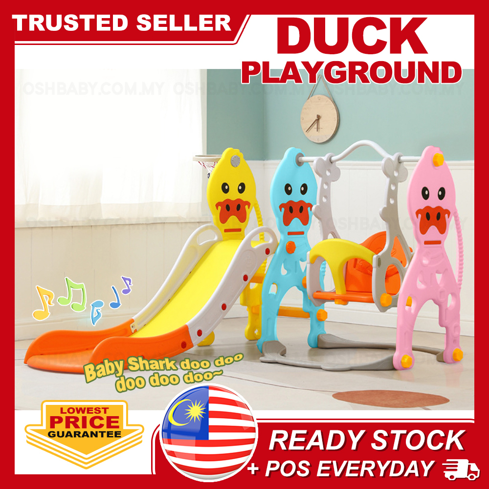 3 in 1 Swing And Slide Indoor Outdoor Mini DUCK PLAYGROUND With ...