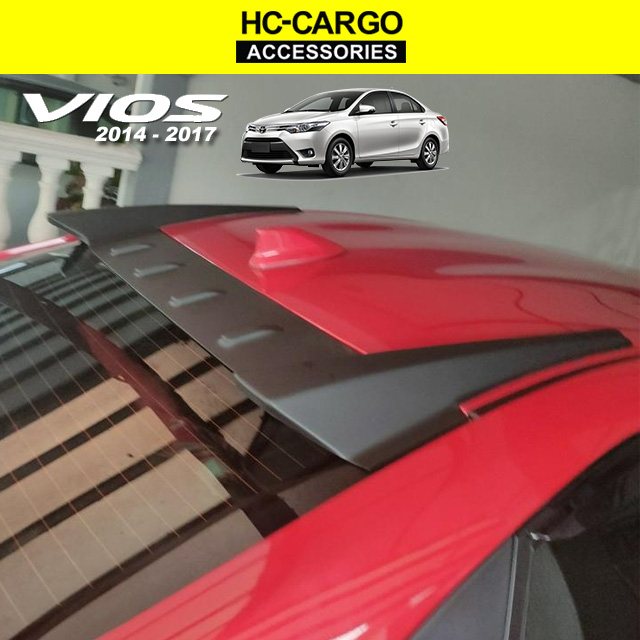 Toyota Vios 2014 - 2017 Roof Spoiler Wing Diffuser - Black | Shopee ...