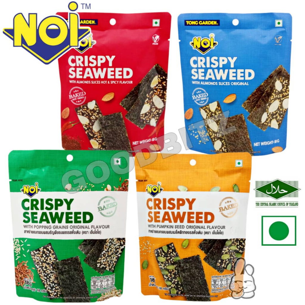 Noi Crispy Seaweed With Almond Slices/Popping Grains/PumkinSeed Flavour ...