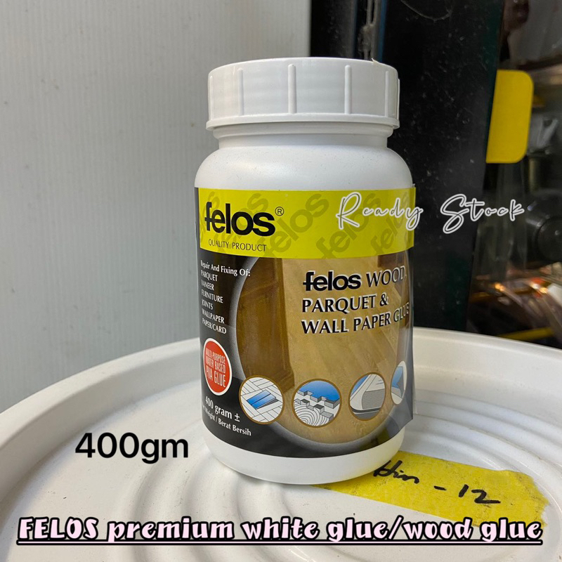 FELOS PREMIUM WHITE GLUE / WALL PAPER GLUE / WOOD GLUE 40g/400g ...