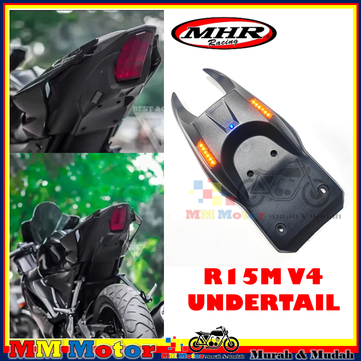 YAMAHA R15M R15V4 UNDERTAIL FENDERLESS MHR RACING WITH LED SIGNAL + NO ...