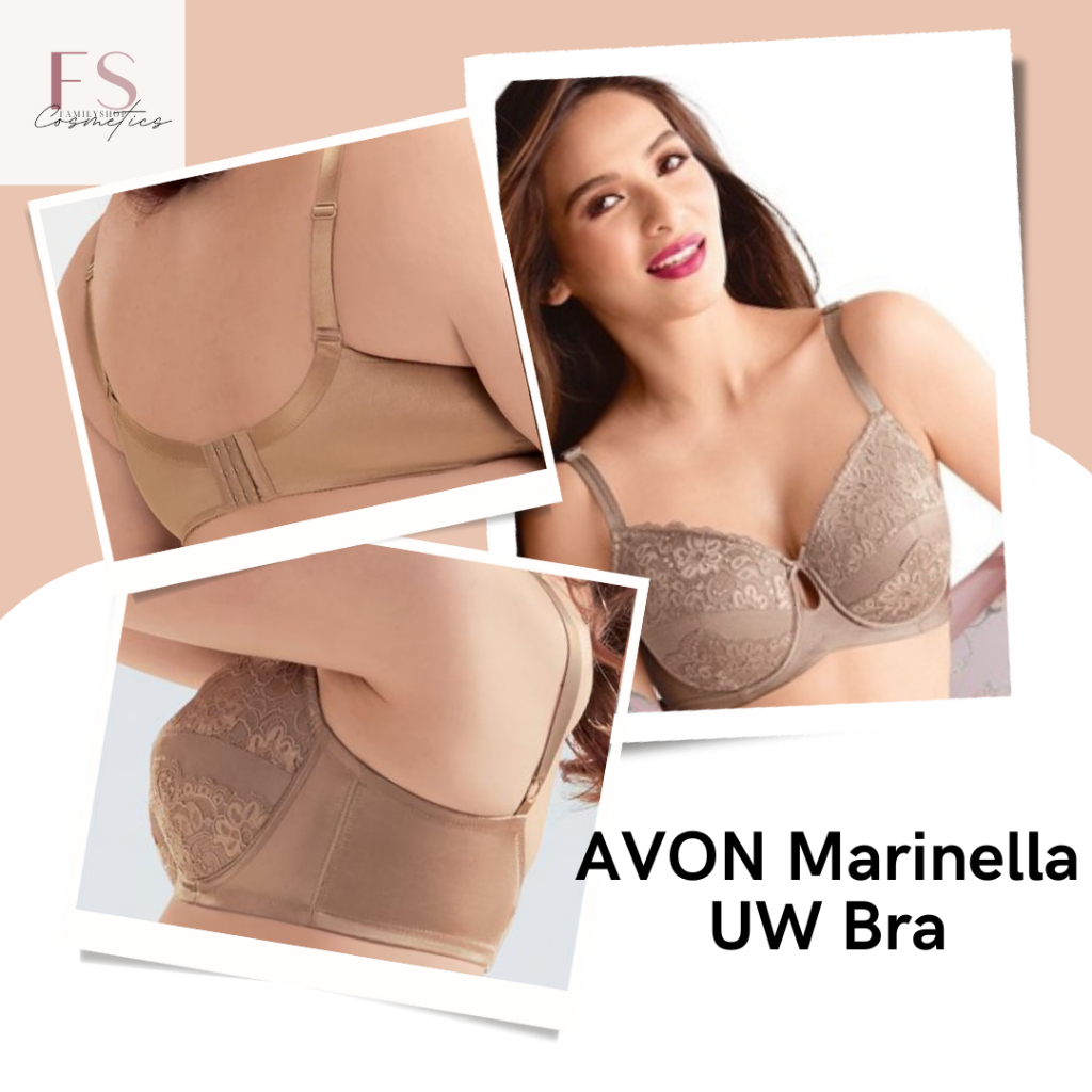 AVON Marinella Underwire UW Bra Plus Size 34B-44E (Mocha) | Shopee Philippines