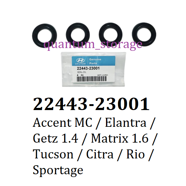 Hyundai Kia Rocker Cover Plug Oil Seal 22443-23001 Accent MC Elantra ...