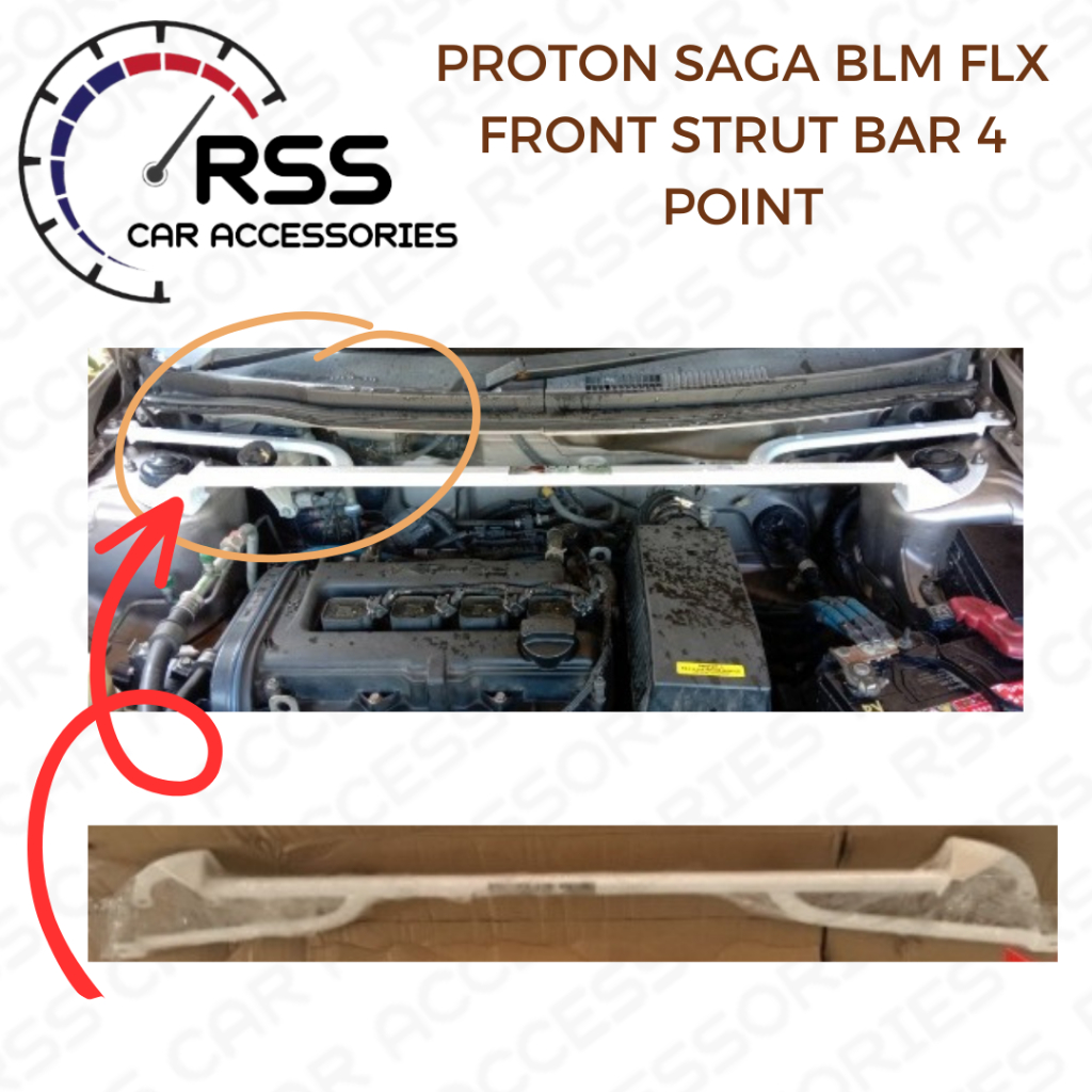 PROTON SAGA BLM FLX FRONT STRUT BAR 4 POINT | Shopee Philippines