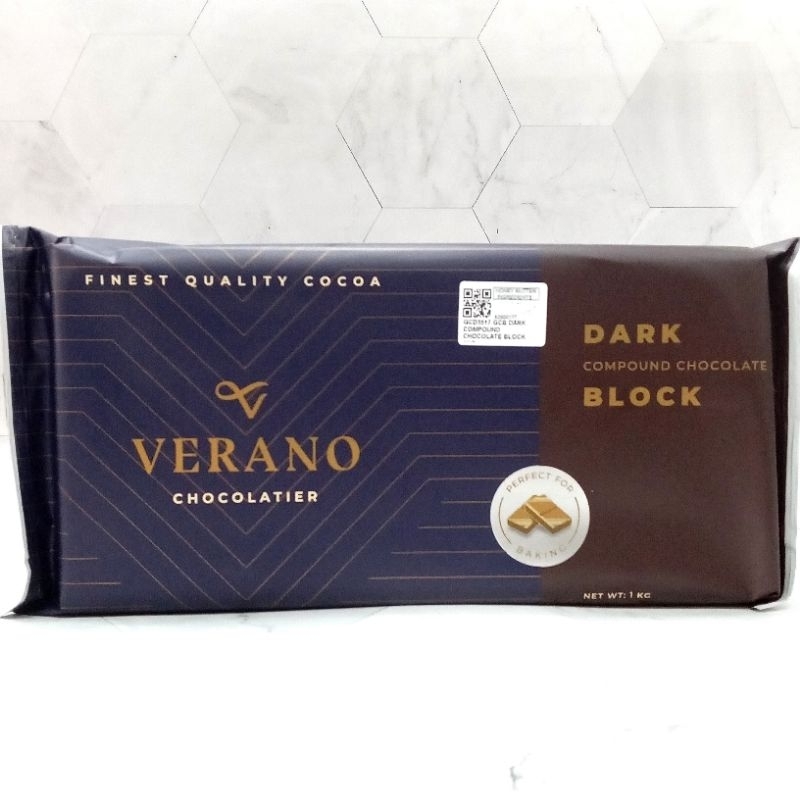 Verano Chocolatier Dark Compound Chocolate Block 1kg GCD3517 (Former ...