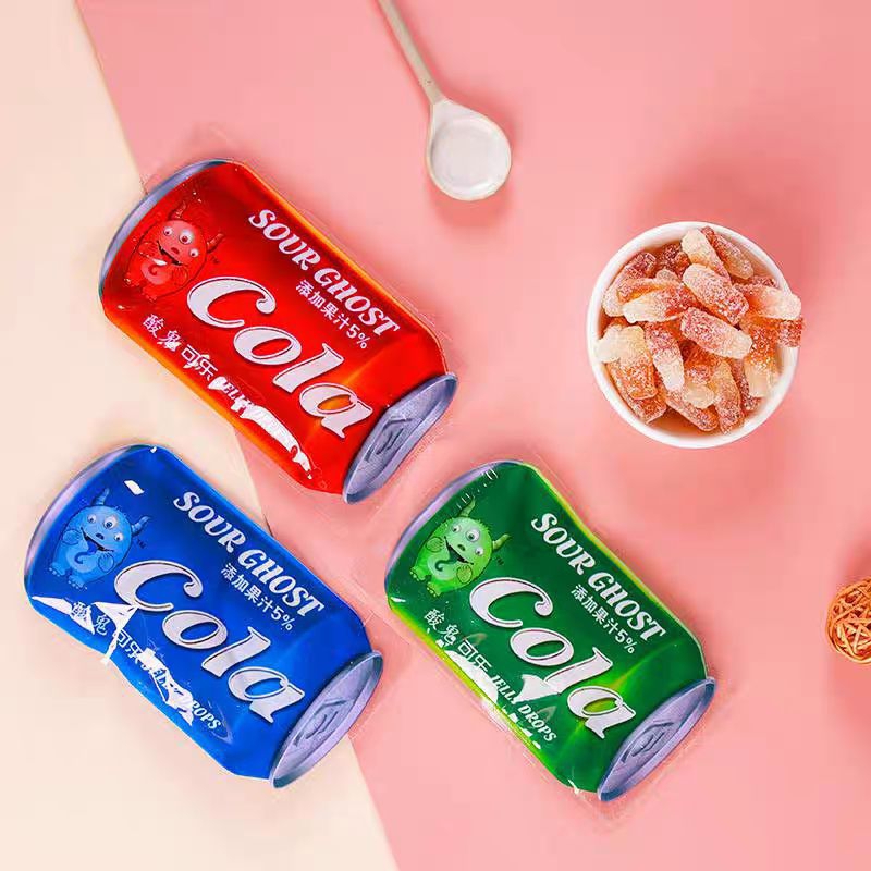 Sour Ghost Cola Gummy 1 Sachets Classic Snacks Gel-Shaped Candy Sour ...