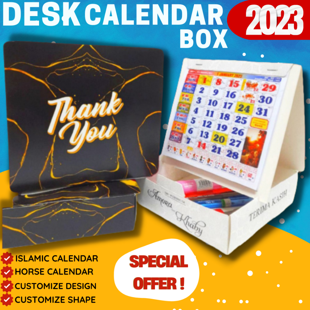 1PCS Wall/Desk Calendar Custom HEADER/SHAPE/Horse Calendar/Islamic ...