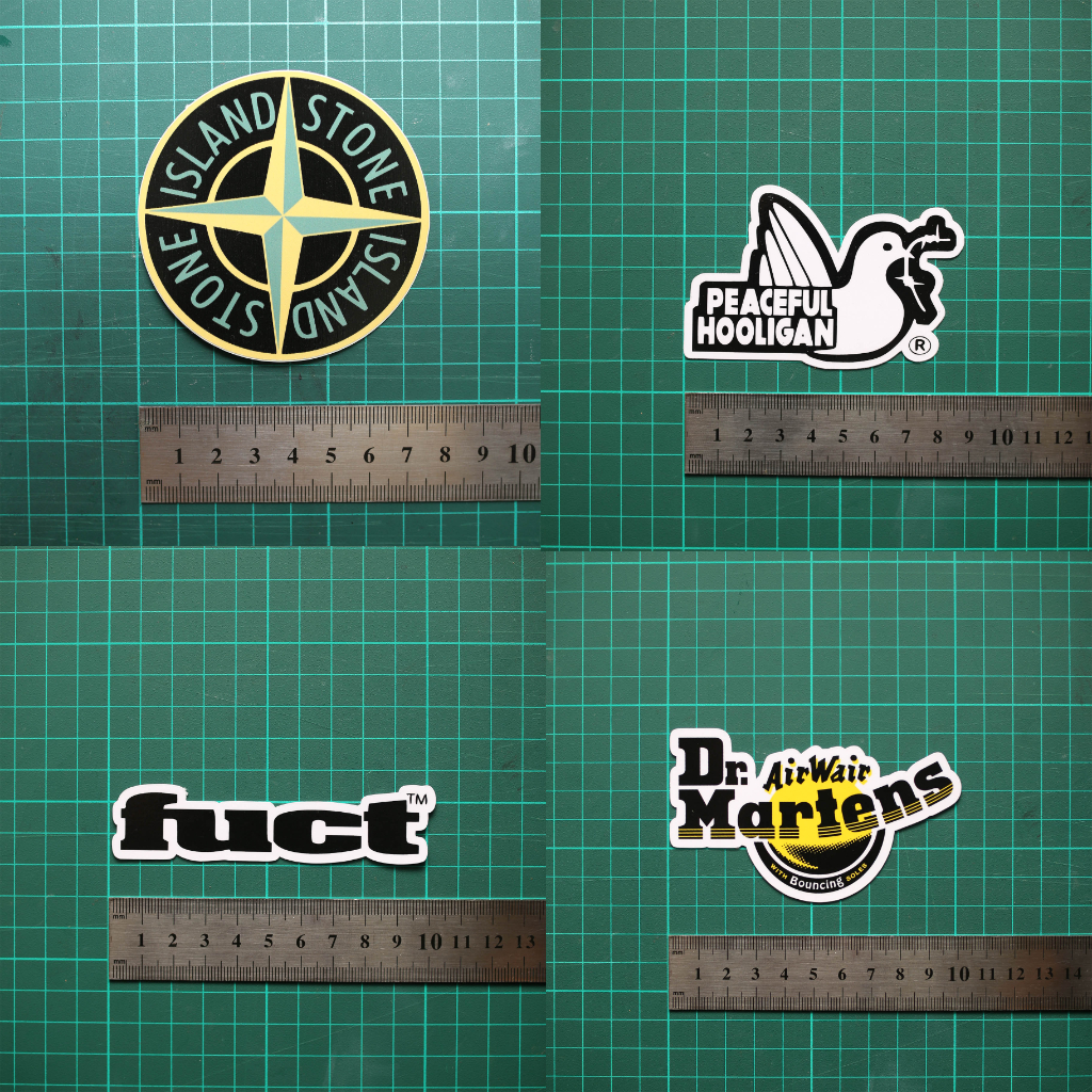 Sticker ( Stone Island, Peaceful Hooligan, Fuct, Dr.Martens ) | Shopee ...