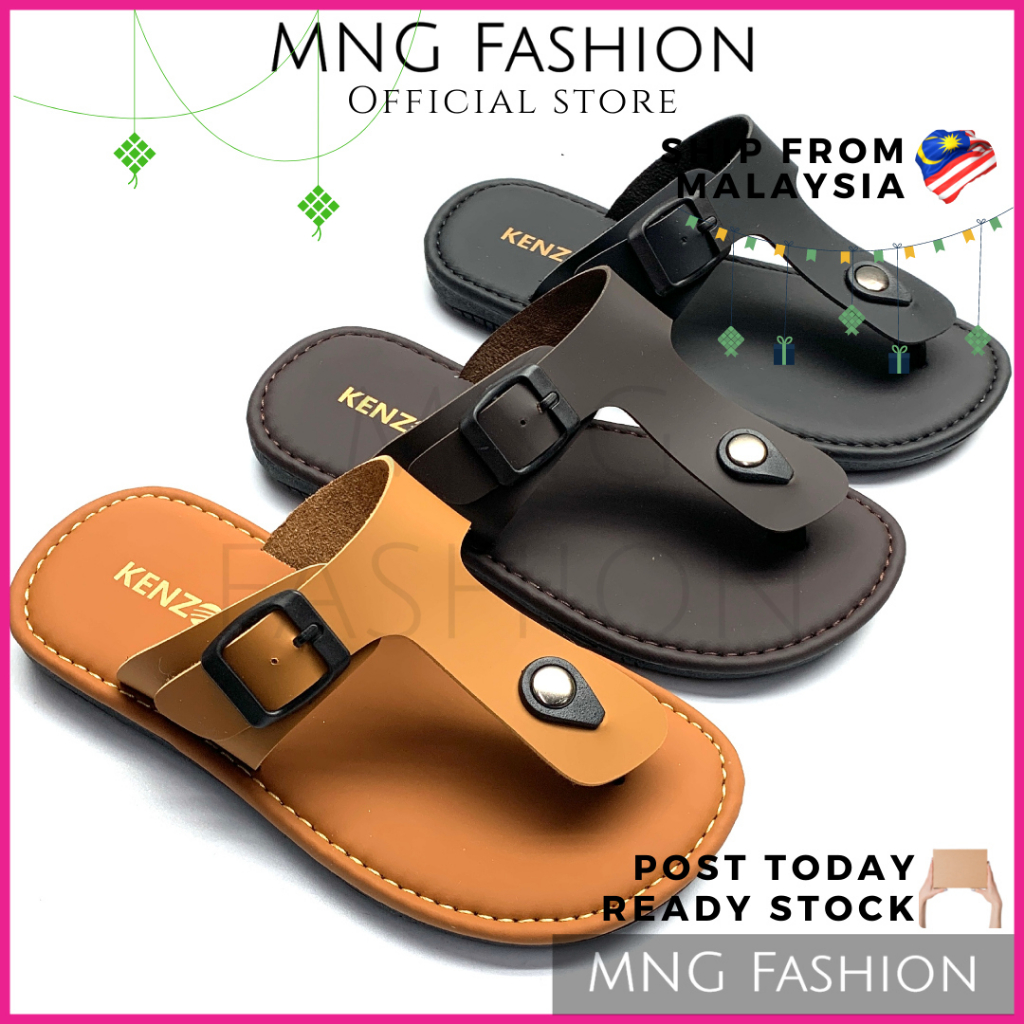 MNG - Sandal Santai Budak Gizeh Sliper Budak Pantai Kids Suede Leather ...