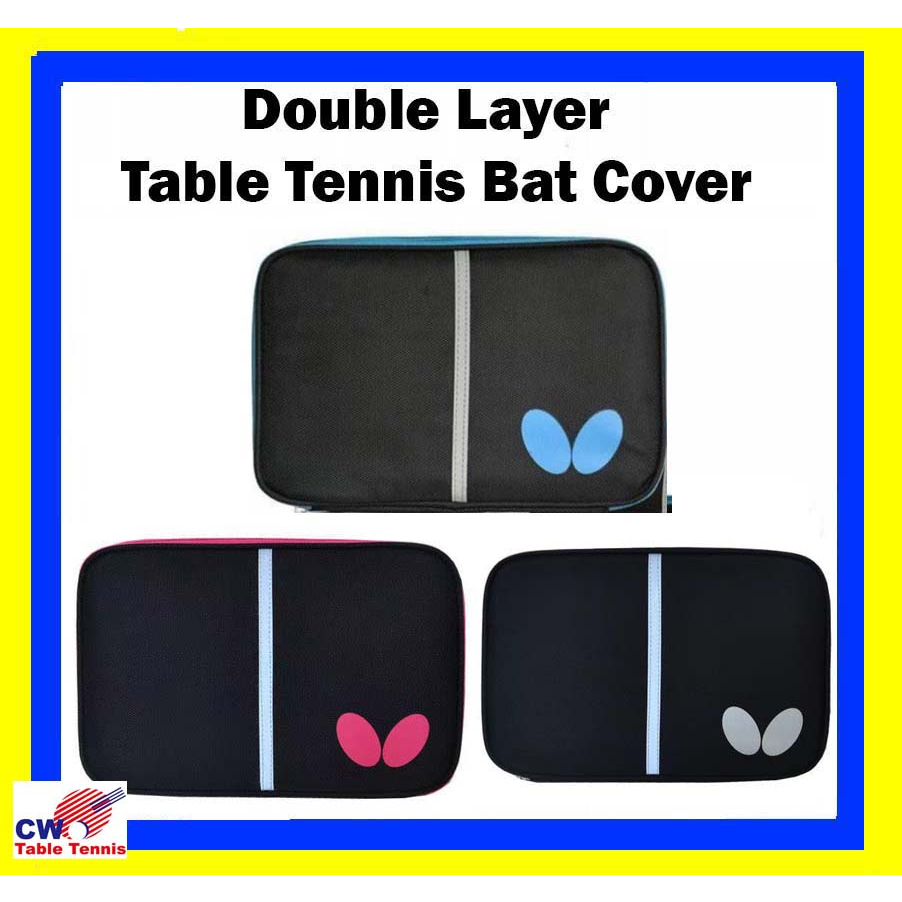 Butterfly Waterproof Ping Pong Double Layer Bat Cover Table Tennis ...