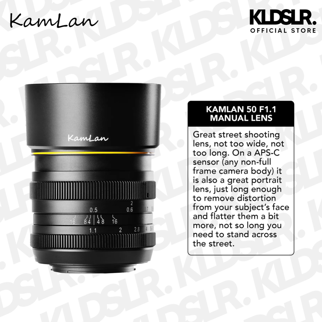 Kamlan 50mm F1.1 Manual Lens (Sony) | Shopee Philippines