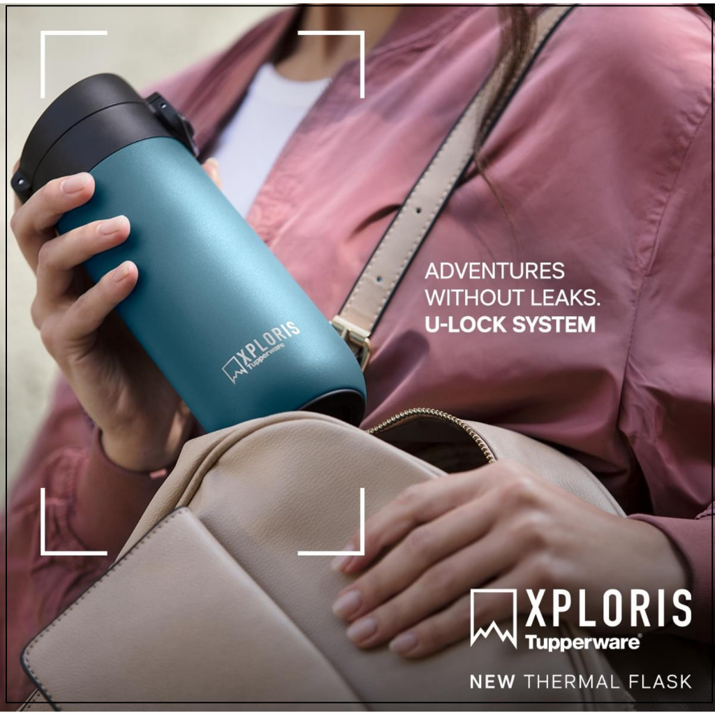 Tupperware Xploris Easy Open Flask (1) 450ml | Shopee Philippines