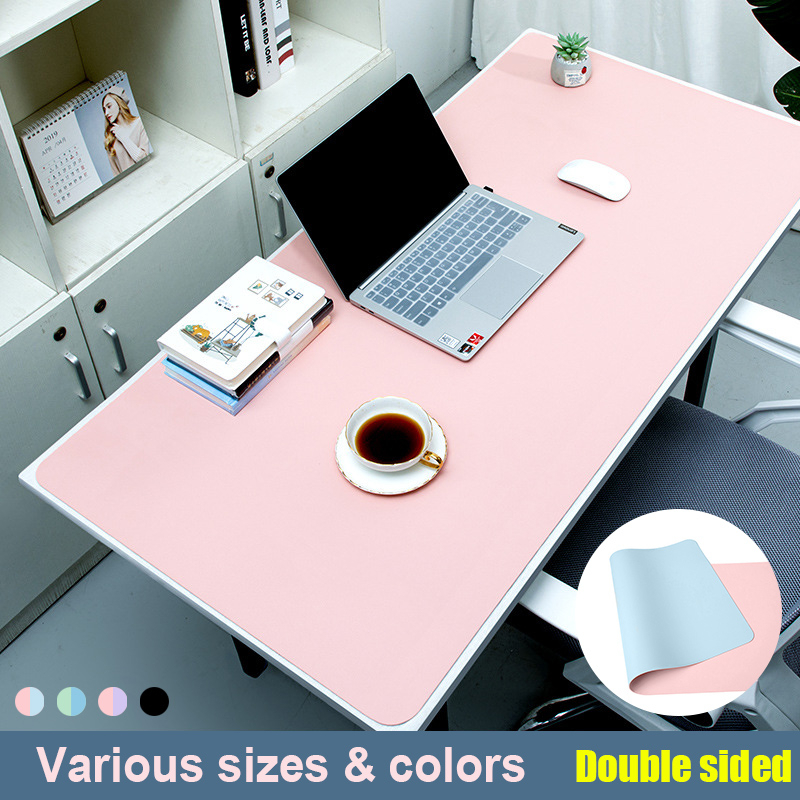 Large PU Mousepad Keyboard Mat 120/100/90cm Anti-slip Suede Backing ...