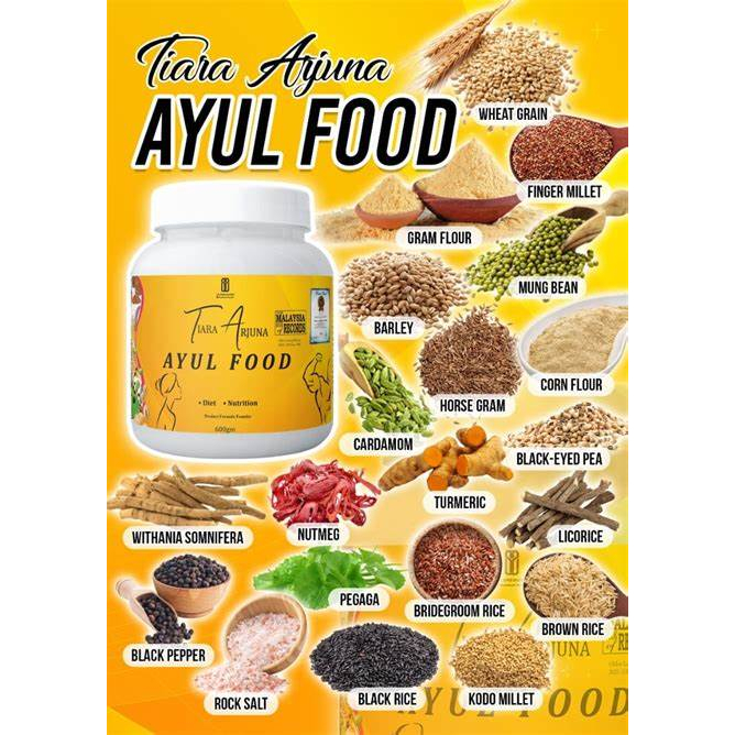 AYUL FOOD 500GM TIARA ARJUNA FOR HEALTH | Shopee Philippines