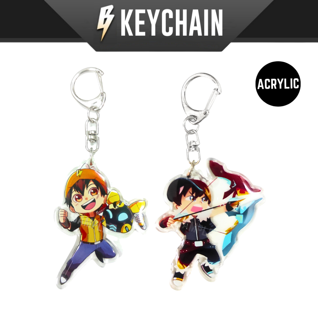 OFFICIAL Acrylic KEYCHAIN BoBoiBoy | Shopee Philippines