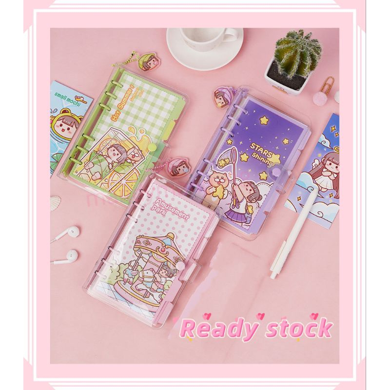Cute Pvc Soft Transparent A5A6 Loose-leaf Notebooks and Journals Diary ...