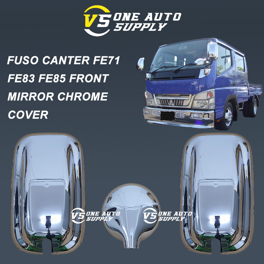 FUSO CANTER FE71 FE83 FE85 FRONT MIRROR CHROME COVER SET | Shopee ...