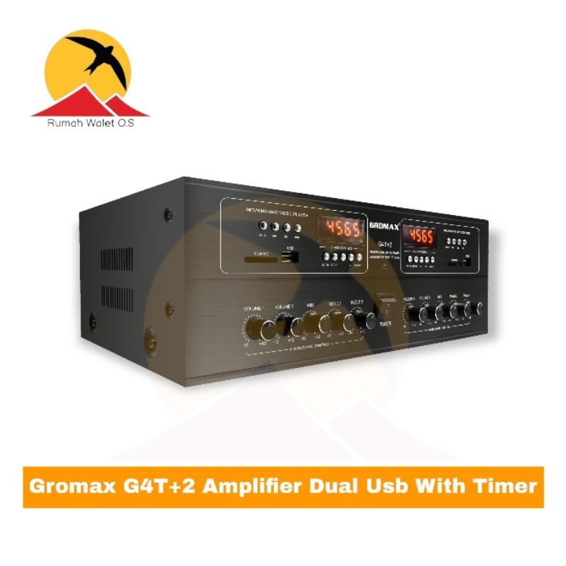 Amplifier Burung Walit Dua Usb/Sd Card Dengan Timer Gromax G4T+2 ...