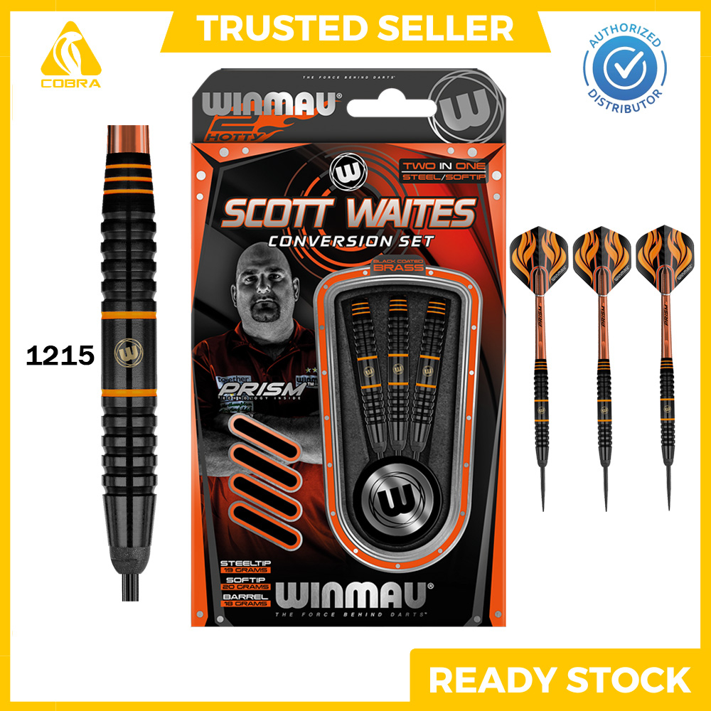 Winmau Dart Scott Waites 20g Convertion Set 2 in 1 (1215) | Shopee ...