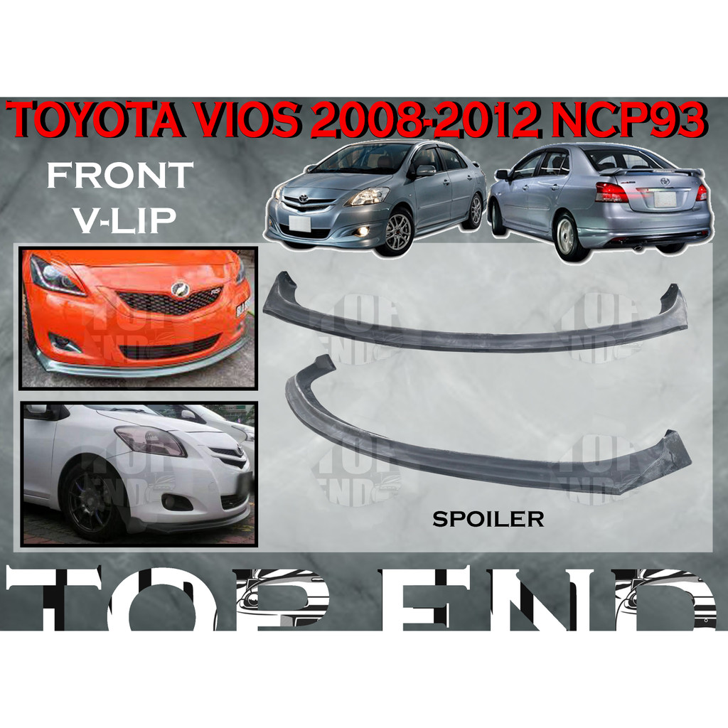 TOYOTA VIOS NCP93 2008-2012 FRONT V-LIP MATERIAL (PU) POLYURETHANE ...