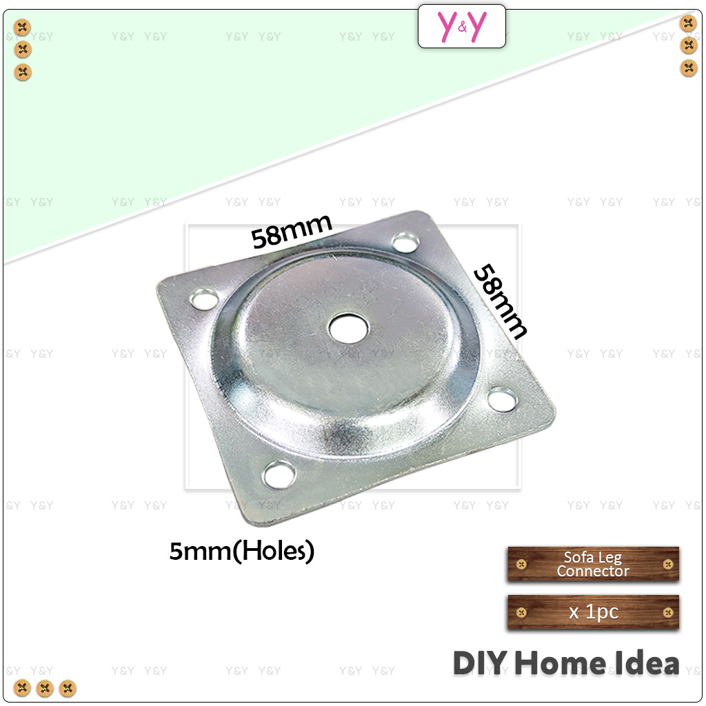 Y&Y Eco Sofa Leg Table Leg Connector / Hardware Furniture Fixing Plate ...