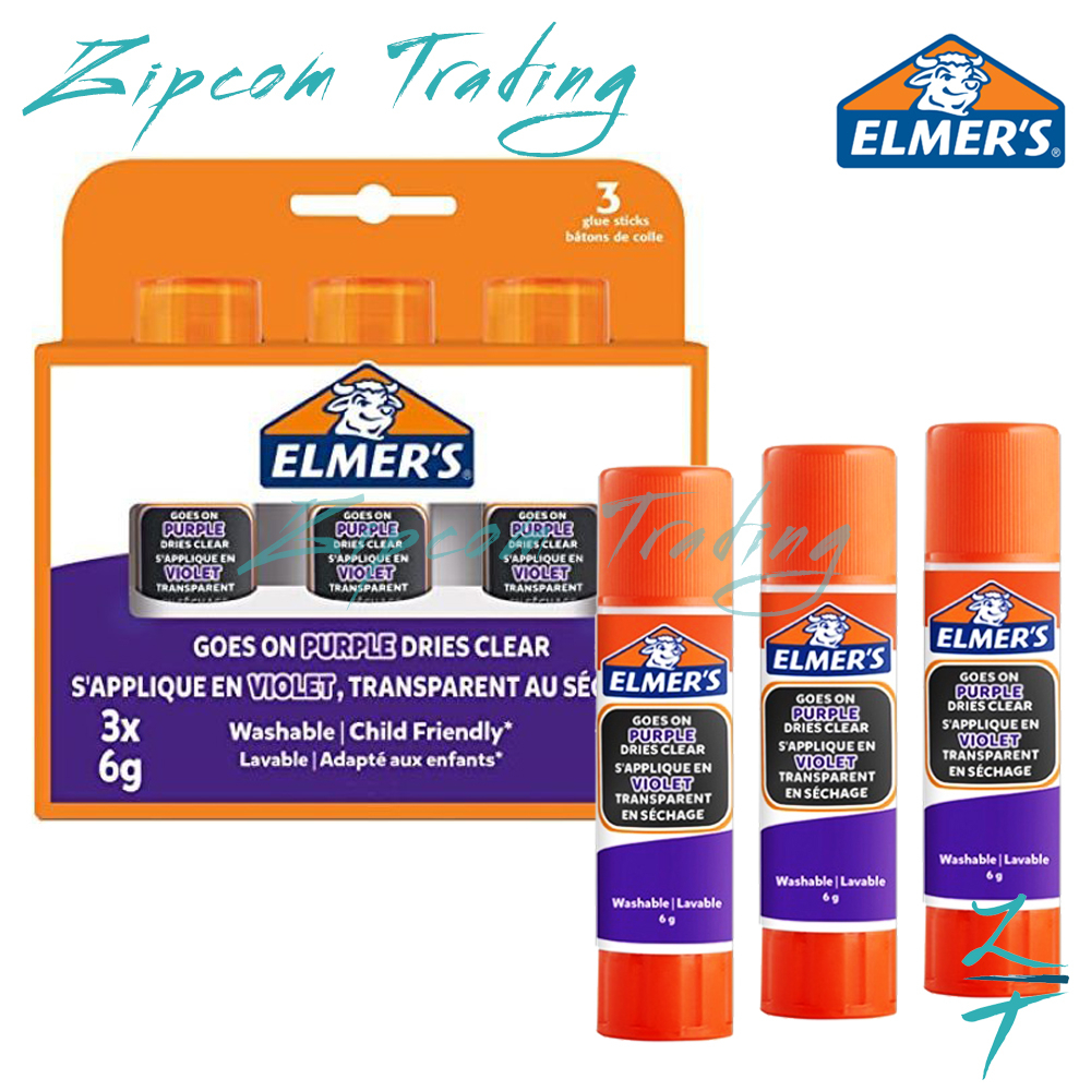 Elmer's Extra Strength / Disappearing Purple / Pure School Glue Sticks ...