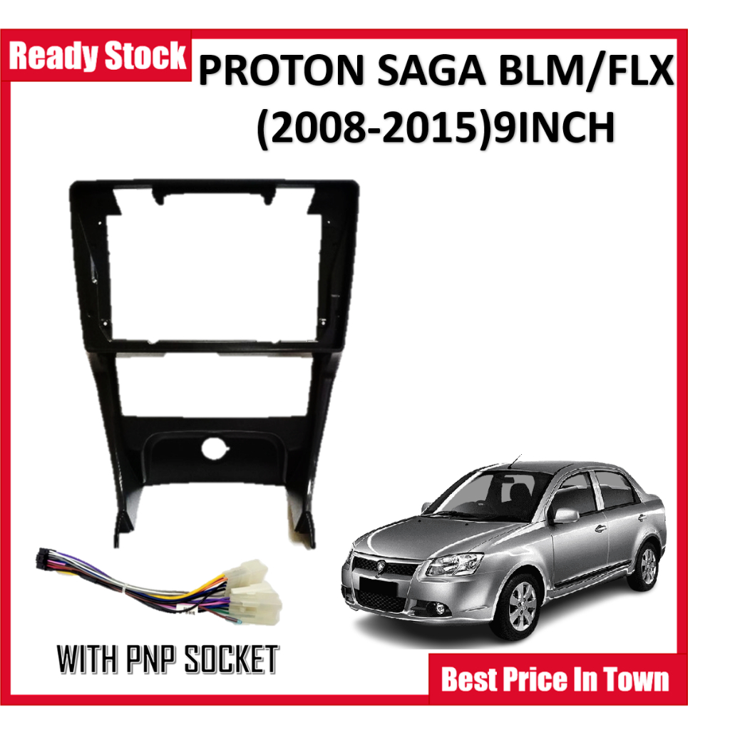 Android Player Casing 9'' Proton Saga BLM/FLX 2008-2015 Black (WIth PNP ...
