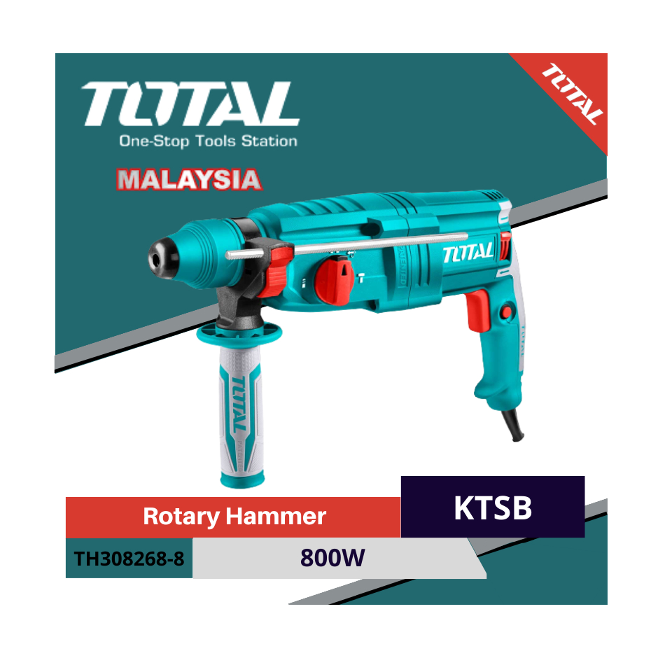 TOTAL Rotary Hammer 800W TH308268-8 | Shopee Philippines