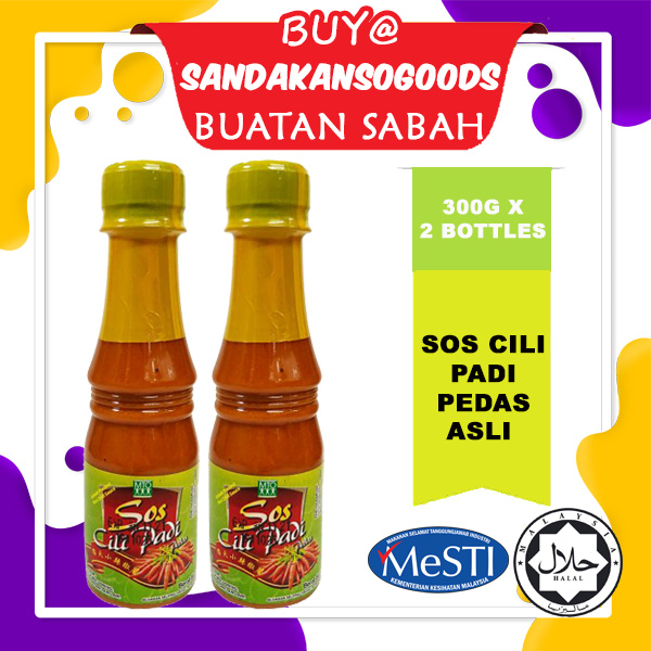 [Sabah] Cap MTO Sos Cili Rice Spicy (300g X 2bottles) | Shopee Philippines