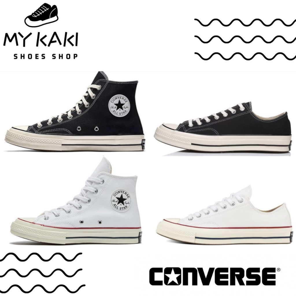 Converse Chuck Taylor All Star Classic 1970s Shoes Black White Unisex ...