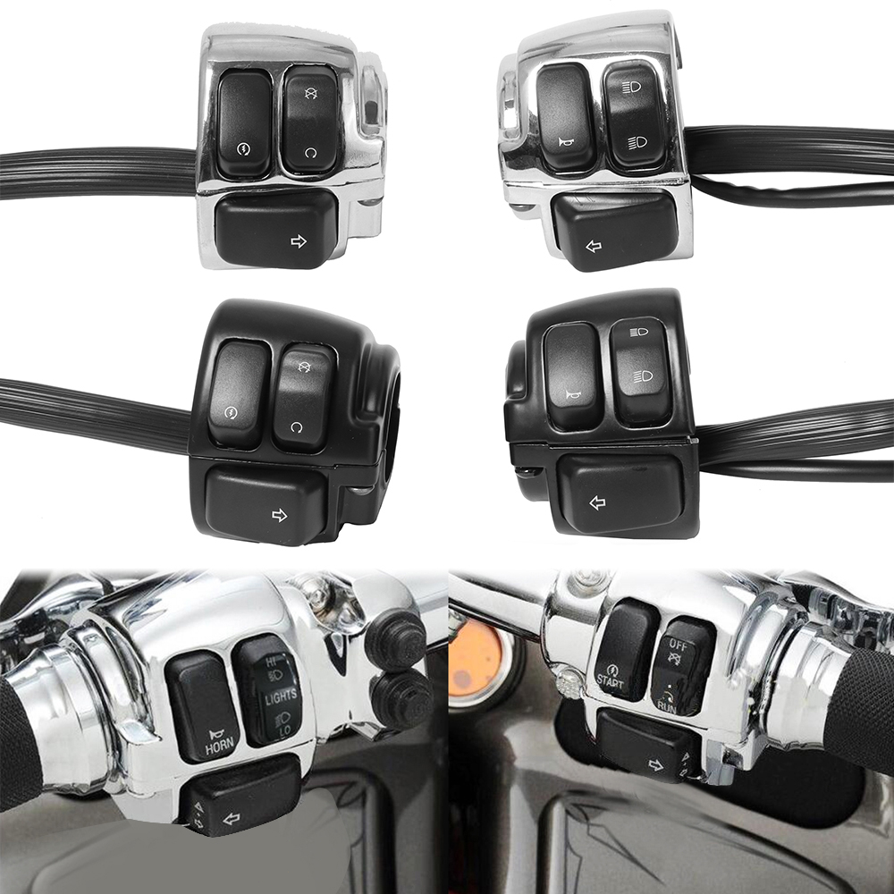 1"25mm Handlebar Control Switch For Harley Sporster 883 1200 XL XR XLH ...