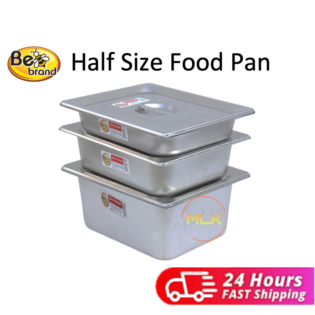 MLK Half Size Food Pan Only / Stainless Steel Tray / Buffet / Bekas ...
