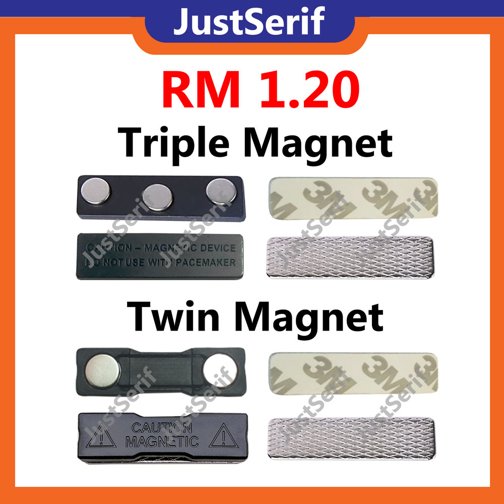 Magnet fastener for name tag 3M tape | Shopee Philippines