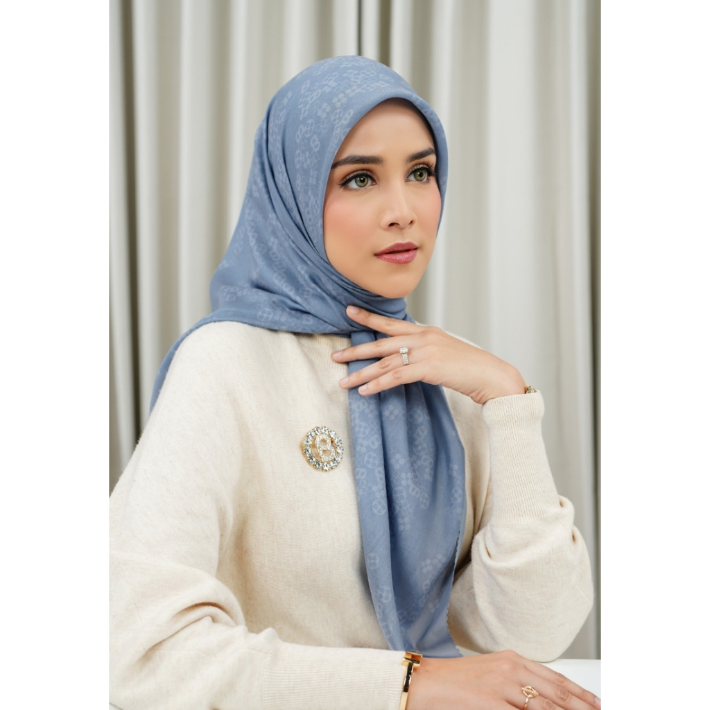 Buttonscarves Monogram Scramble Voile Square XL | Shopee Philippines