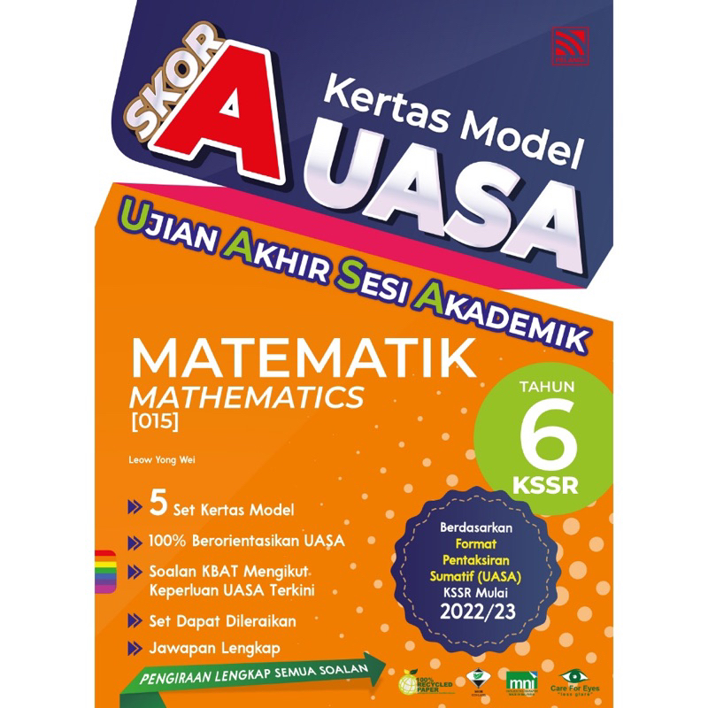 Rainbow Score A UASA Model Paper Malay / English / Mathematics / Science / History Year 6 ...