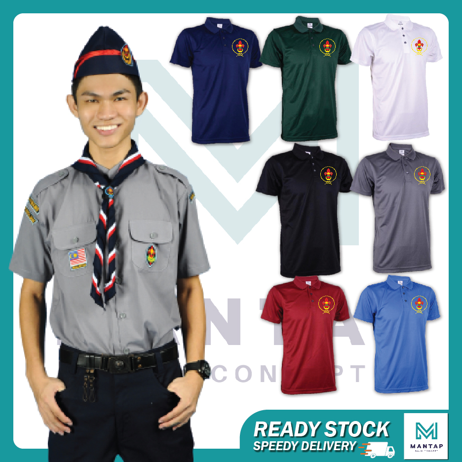 SCHOOL UNIFORM T.SHIRT polo traveljersey SCOUT PENGAKAP Baju berkolar ...