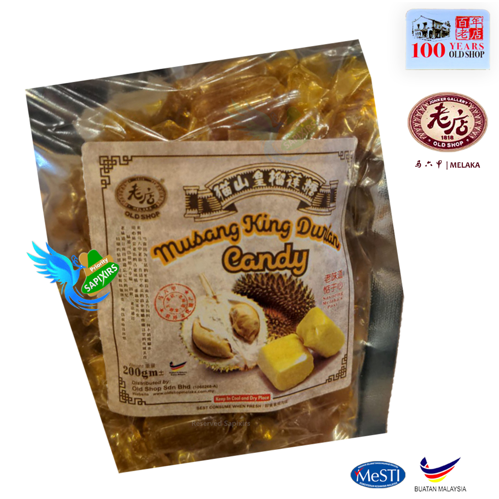 Old SHOP MELAKA Musang King Durian CANDY Sugar Durian Musang King ...