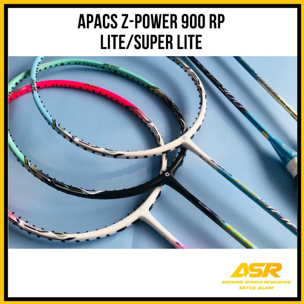 Apacs Badminton Racket Z- Power 900 RP Lite/Super Lite ( Free Apacs ...