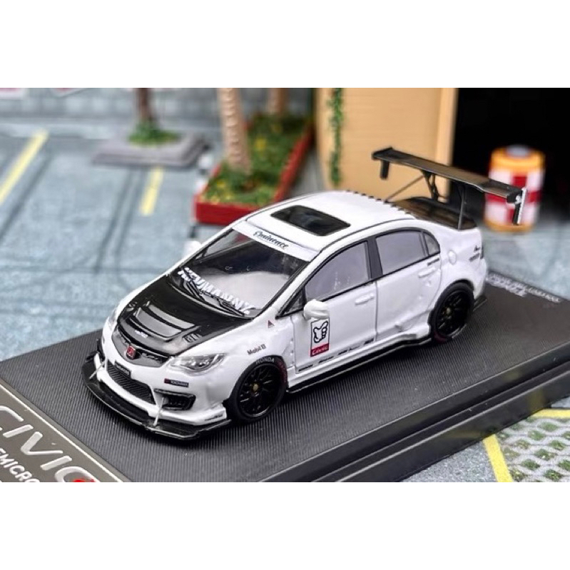 Time Micro 1:64 Honda Civic Type R FD2 Widebody with GT Wing Championship White | Shopee Philippines
