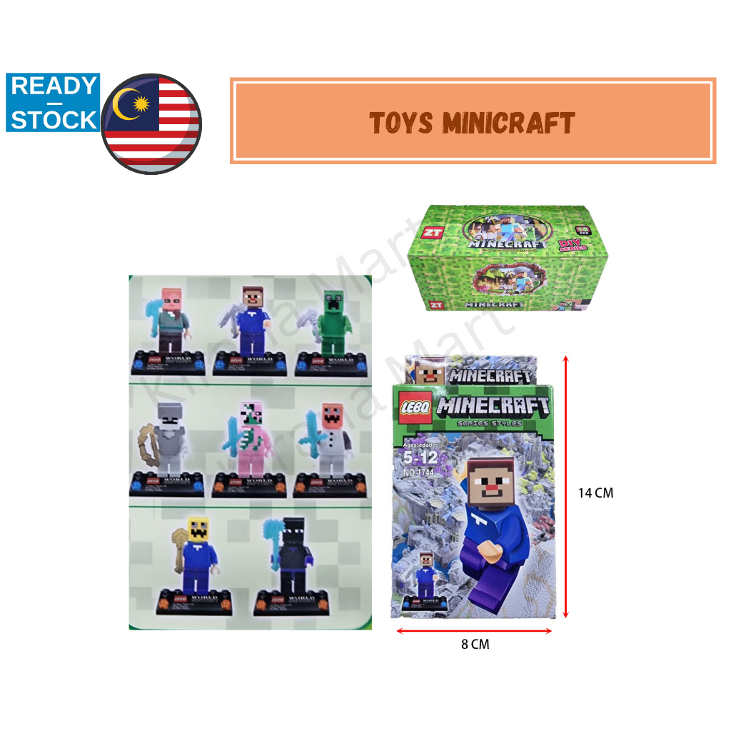 Mini Minecraft Toy / Minecraft Toys / Mainan Minecraft | Shopee Philippines