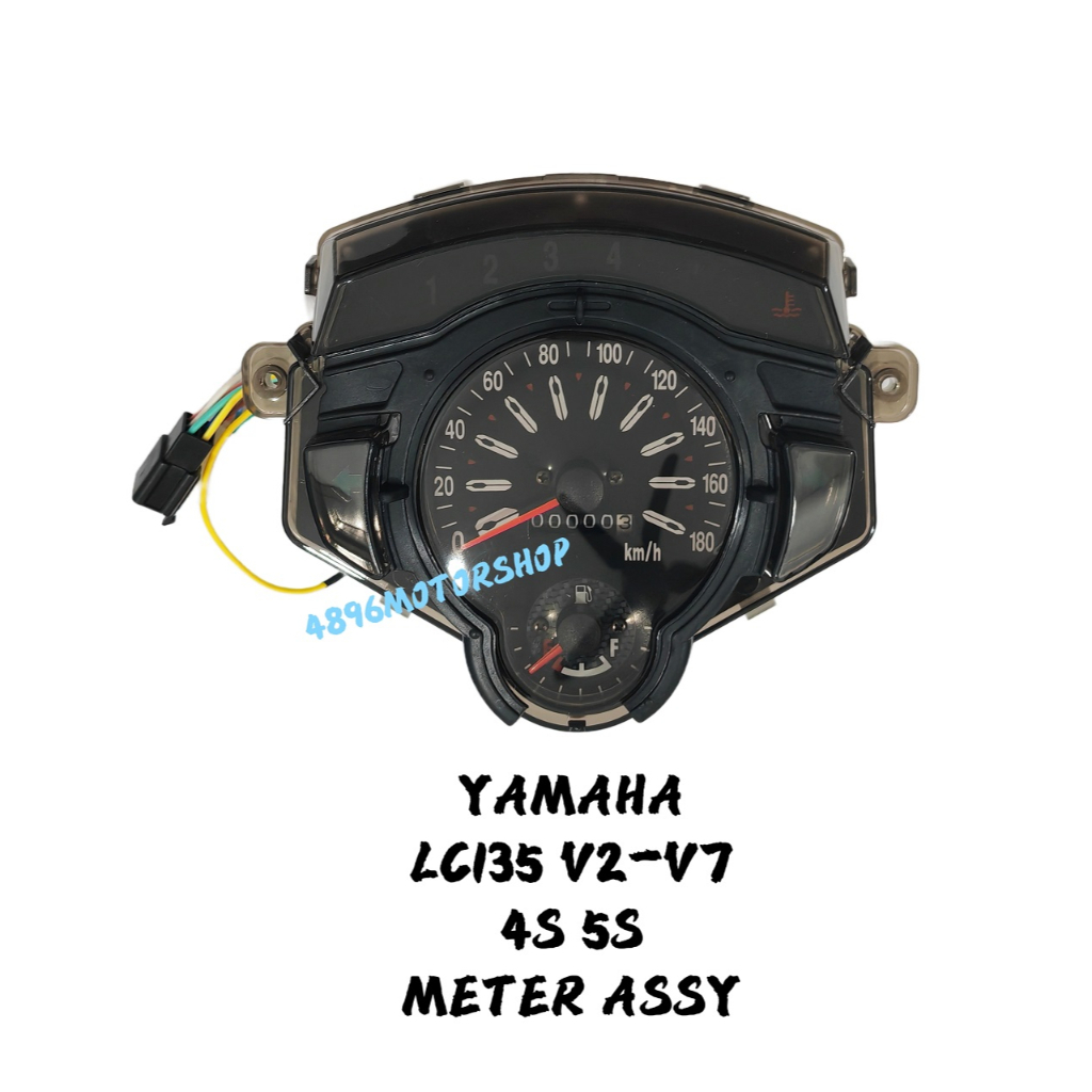 YAMAHA LC135 4S 5S V2 V3 V4 V5 V6 V7 METER ASSY SPEEDOMETER 4 / 5 SPEED ...