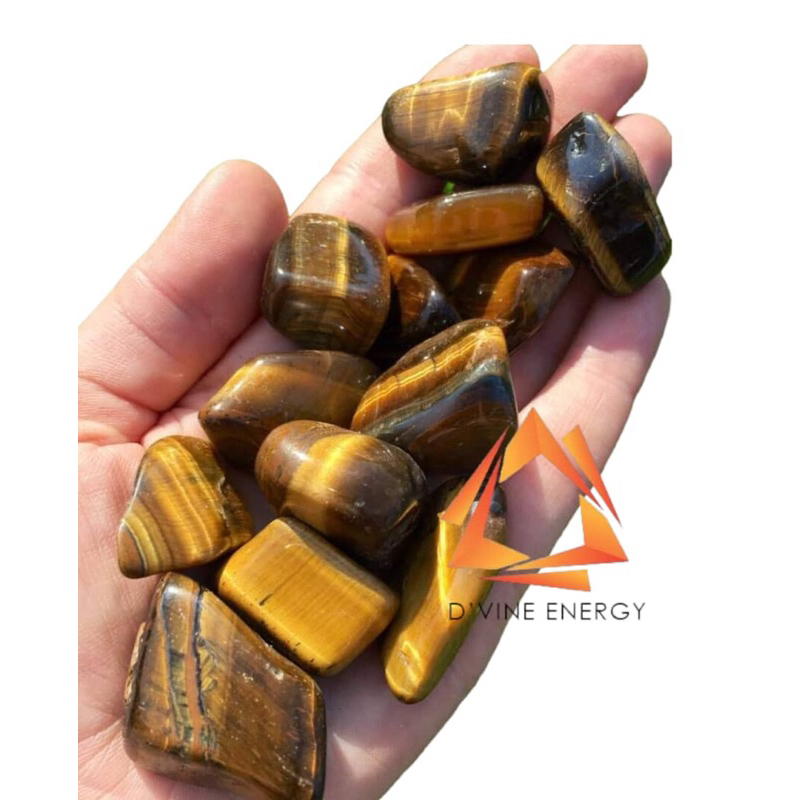 Crystal Raw stone - Yellow Tiger eye (Polished) | Shopee Philippines