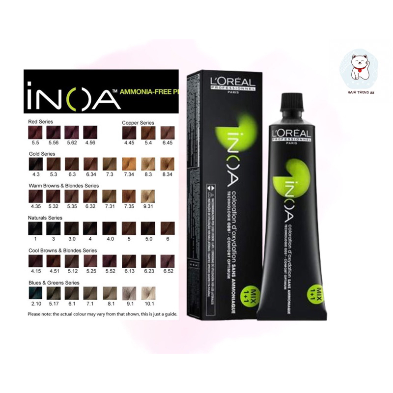 【Rdy Loreal Inoa Ammonia Free Permanent Hair Color - 60g | Shopee ...