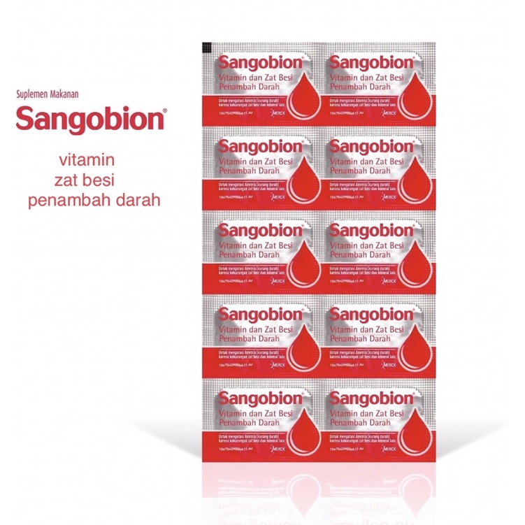 Sangobion Iron Vitamins and Minerals contains 1 Strip (10 Capsules ...