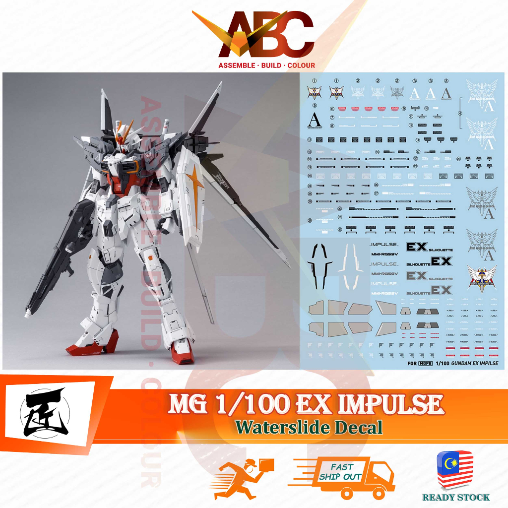 Artisan's Club Waterslide Decal - MG 1/100 Ex Impulse Build Divers ...