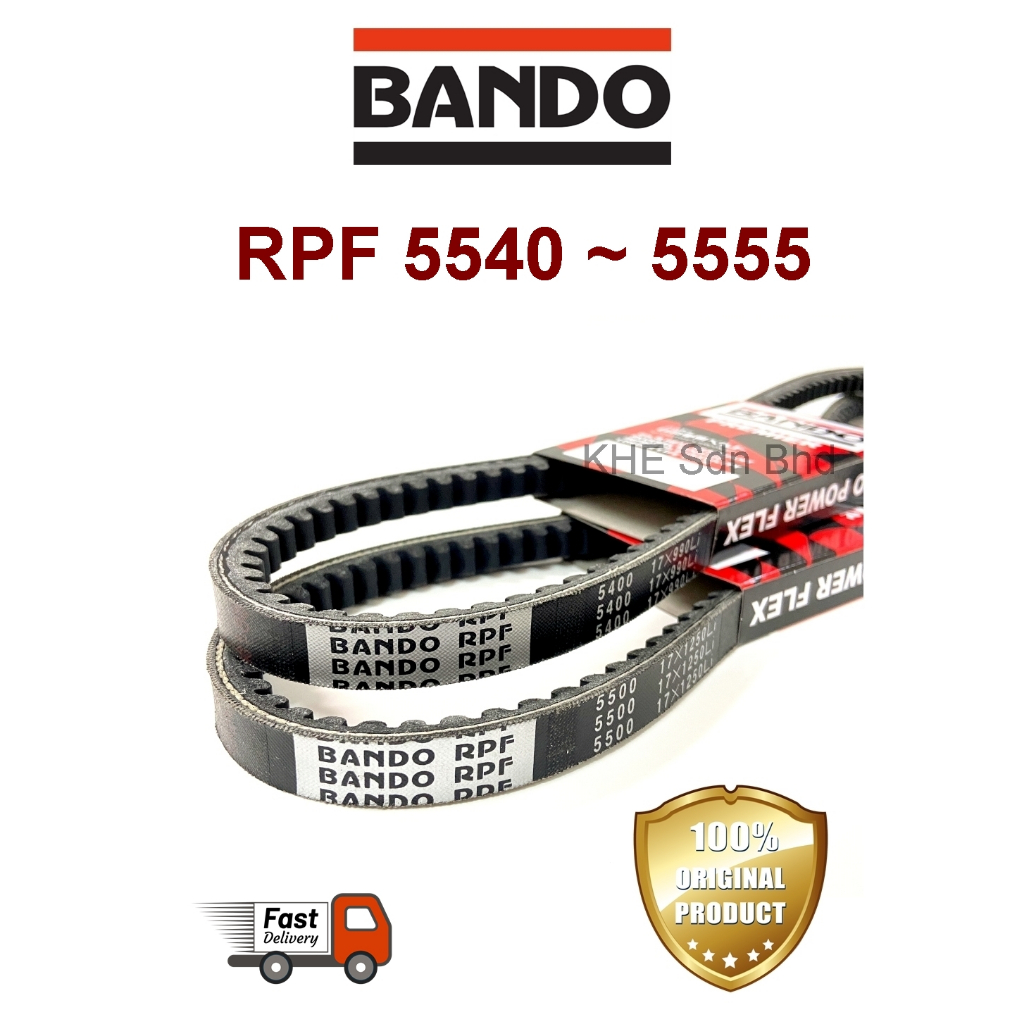 Bando RPF 5540 5545 5550 (17 x 1350 1360 1370 Li) BX Raw Edge Cog Fan Belt RECMF 8540 8545 8550 ...